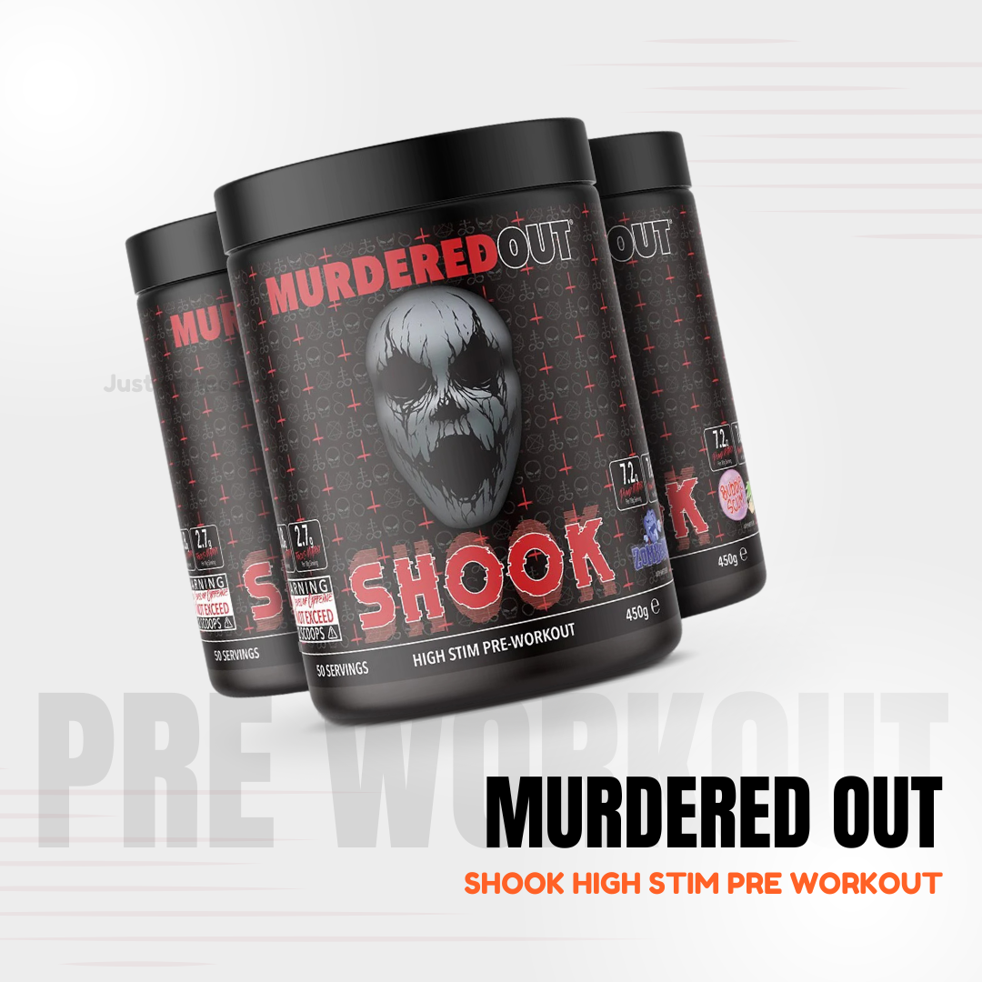 Murdered Out Shook Pre Workout 450g - Just SARMS